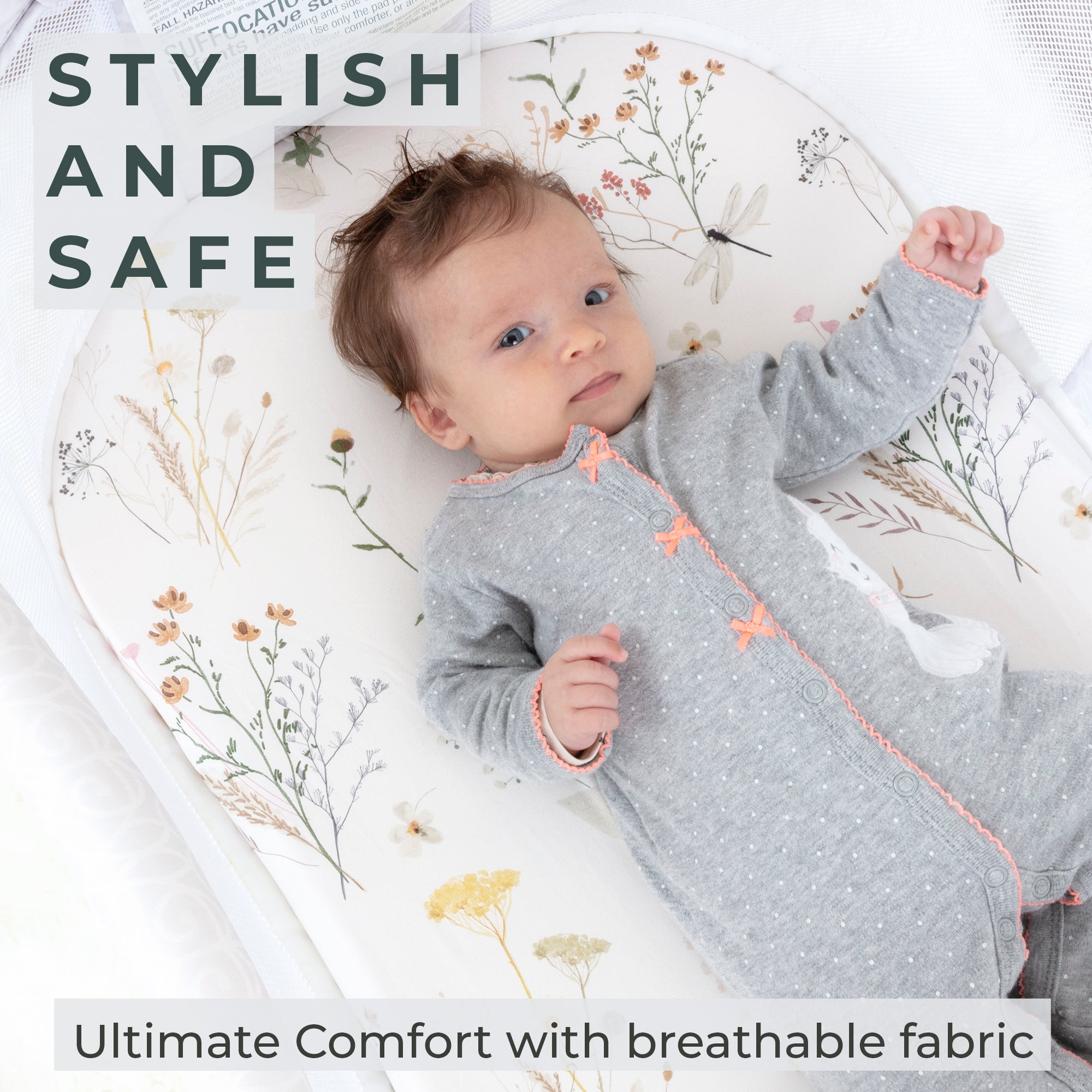 Bassinet sheets - Wildflower – Pobi Baby Canada