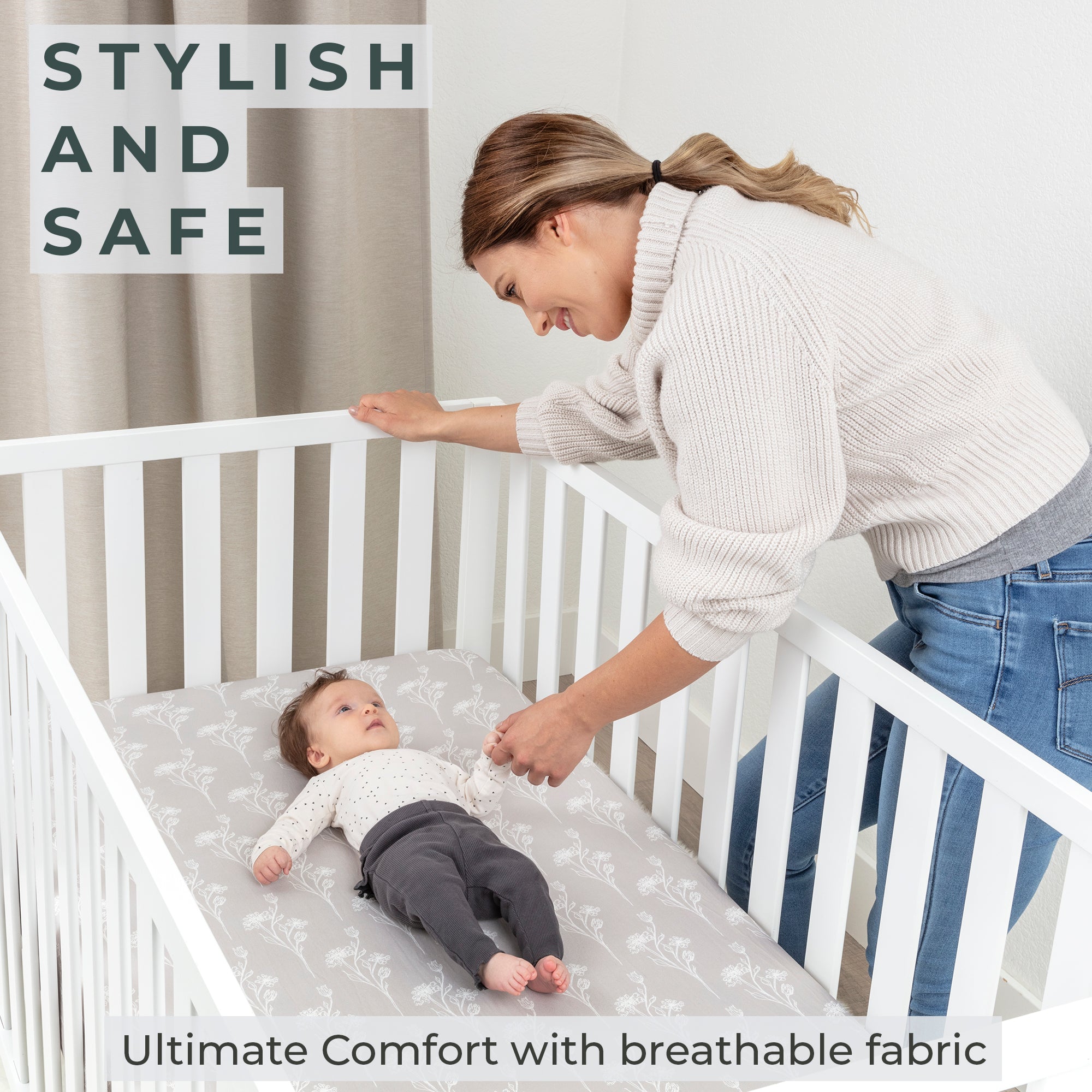 Crib sheets - Wildflower – Pobi Baby Canada