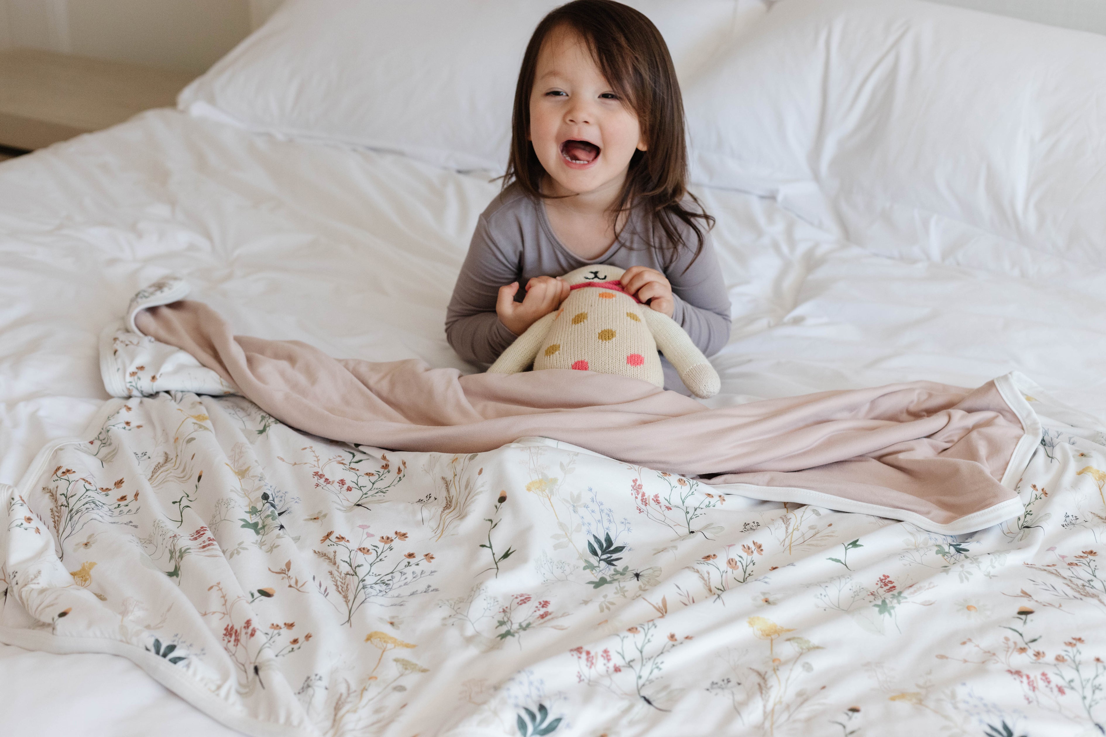 3-Layered Blanket - Wildflower – Pobi Baby Canada